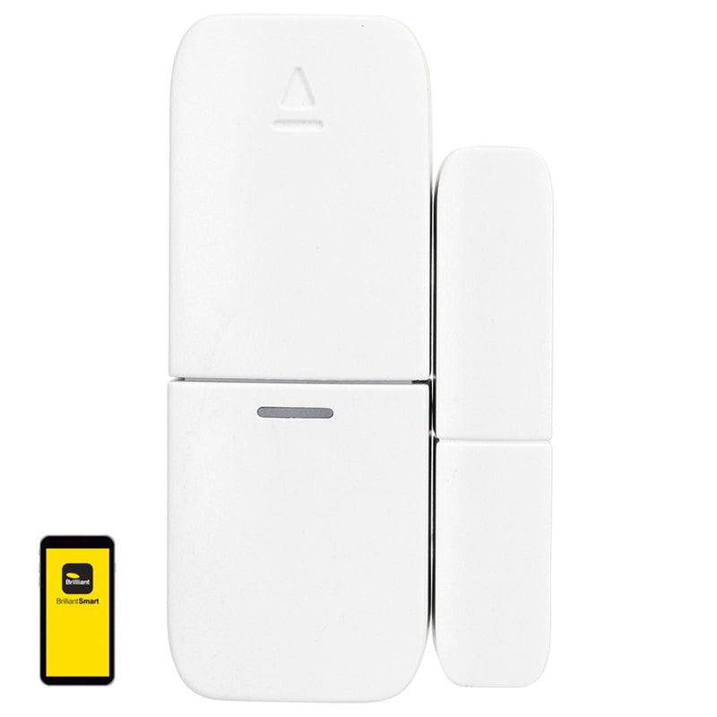 Brilliant Smart Wi-Fi Home Security Kit Add- on Door/Window Magnetic R ...