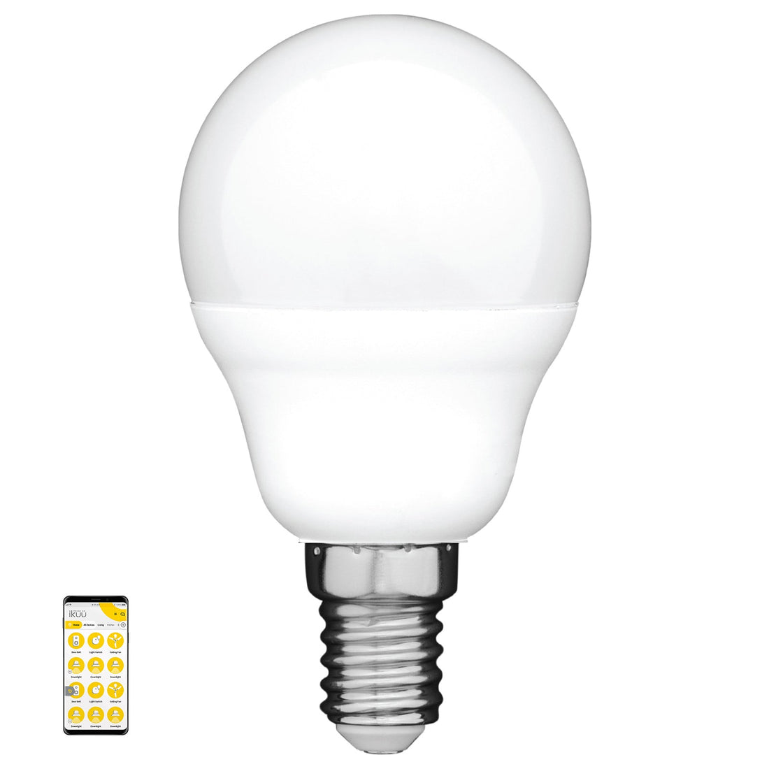 Fancy Round Ikuü Smart Zigbee E14 LED Globe – Discount Lighting & Fans