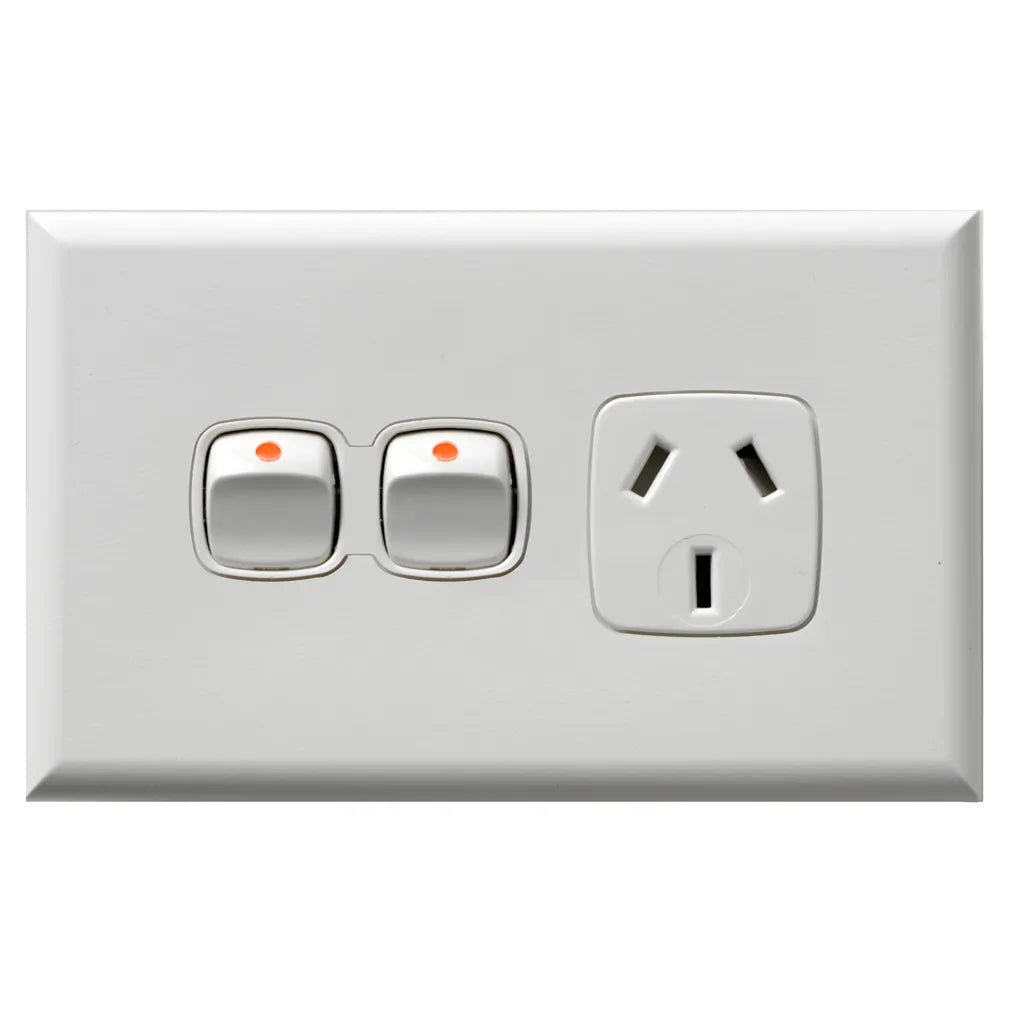 Excel - Horizontal Single Powerpoint - 1 Gang with extra Switch ...