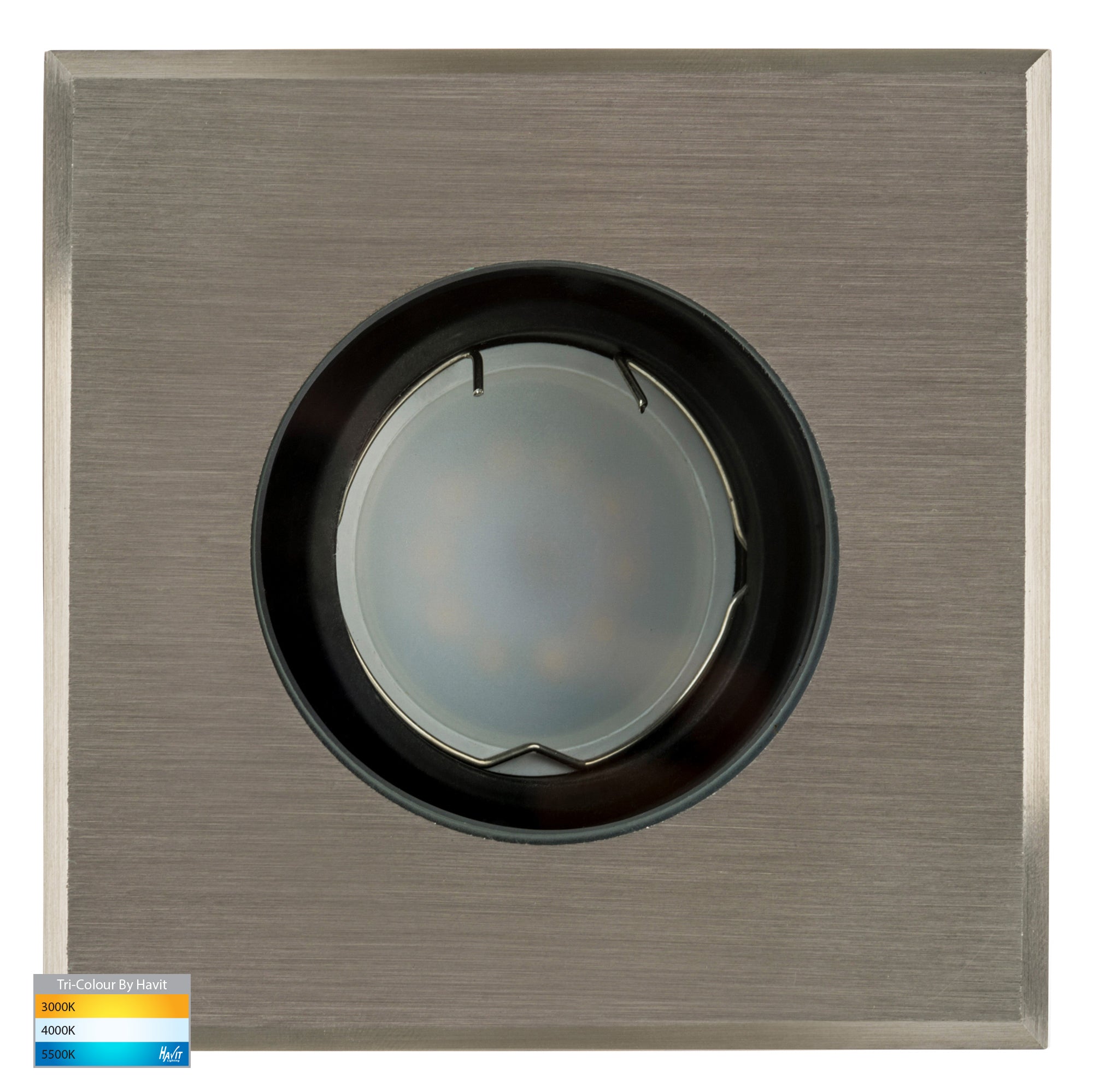 Adjustable In-Ground Uplighter Square 108mm 316 Stainless Steel Face ...