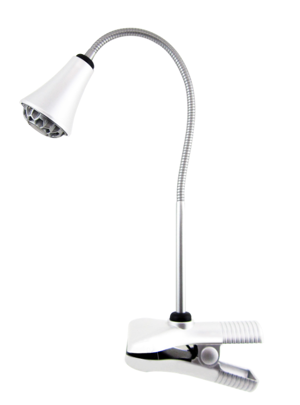 Lux Clamp 3 Watt LED Desk Lamp White – Discount Lighting & Fans