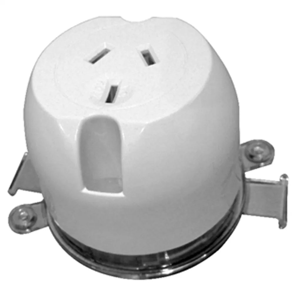3-Pin Rear Connecting Single Surface Socket – Discount Lighting & Fans