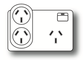 Surge Protected Vertical Double Adaptor – Discount Lighting & Fans